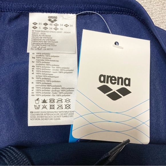 Arena | Swim | Arena Mens Team Painted Stripes Brief | Poshmark